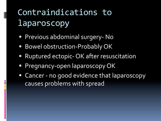 Laparoscopy Indications Ppt