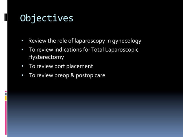 Laparoscopy Indications Ppt
