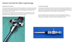 Laparoscopy physiology and ergonomics... | PPTX