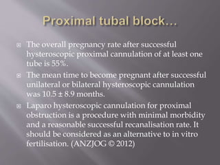 Laparoscopy and fertility | PPTX