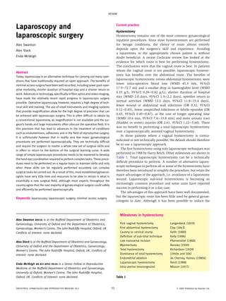 Laparoscopy and Laparoscopic Surgery | PDF