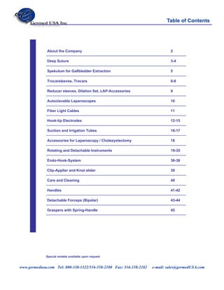 Laparoscopy Surgical Instruments catalog | PDF