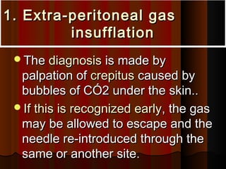 Laparoscopy complications veress | PPT