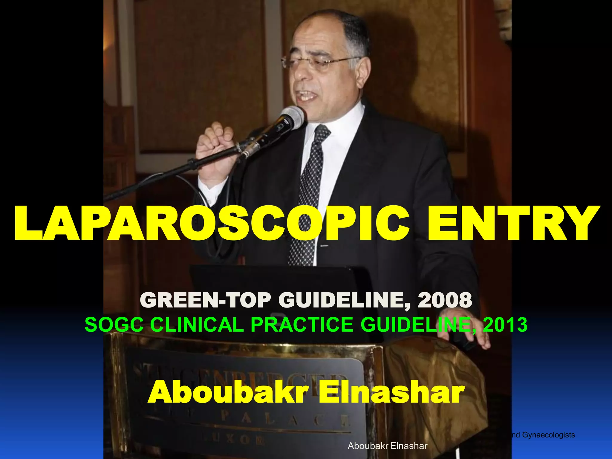 LAPAROSCOPIC ENTRY | PDF
