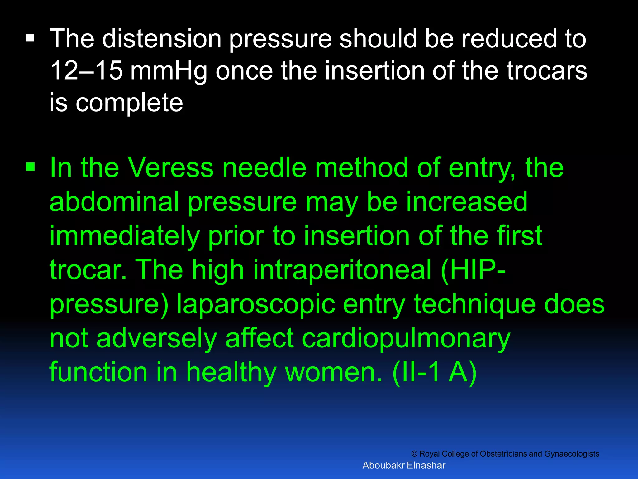 LAPAROSCOPIC ENTRY | PDF