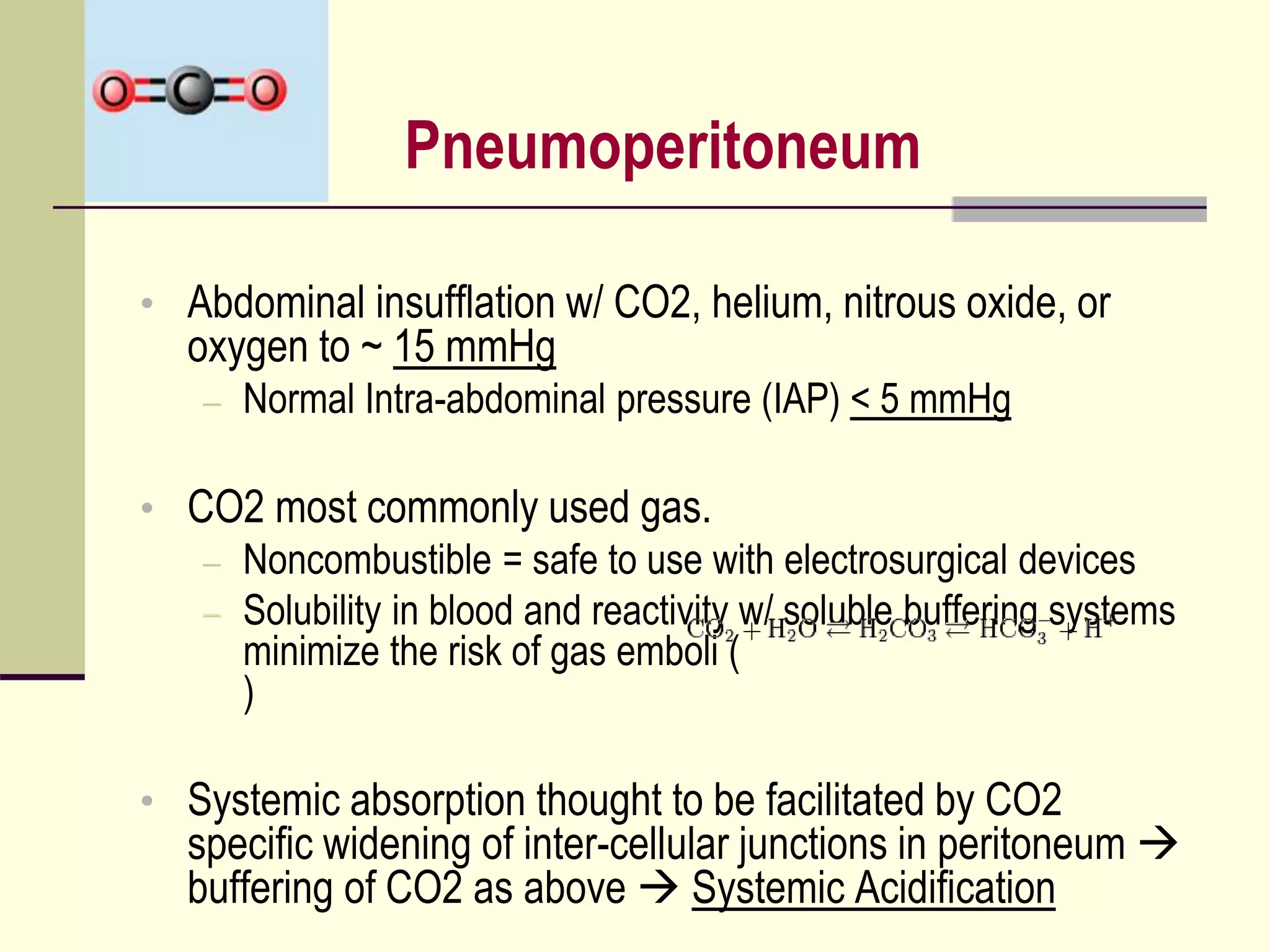 Laparoscopy in COPD: Anaesthesia | PPTX
