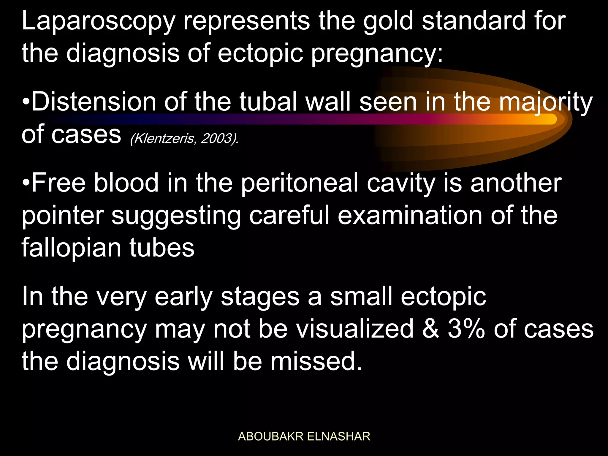 Laparoscopic management of tubal pregnancy | PDF
