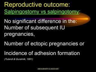 Laparoscopic management of tubal pregnancy | PDF