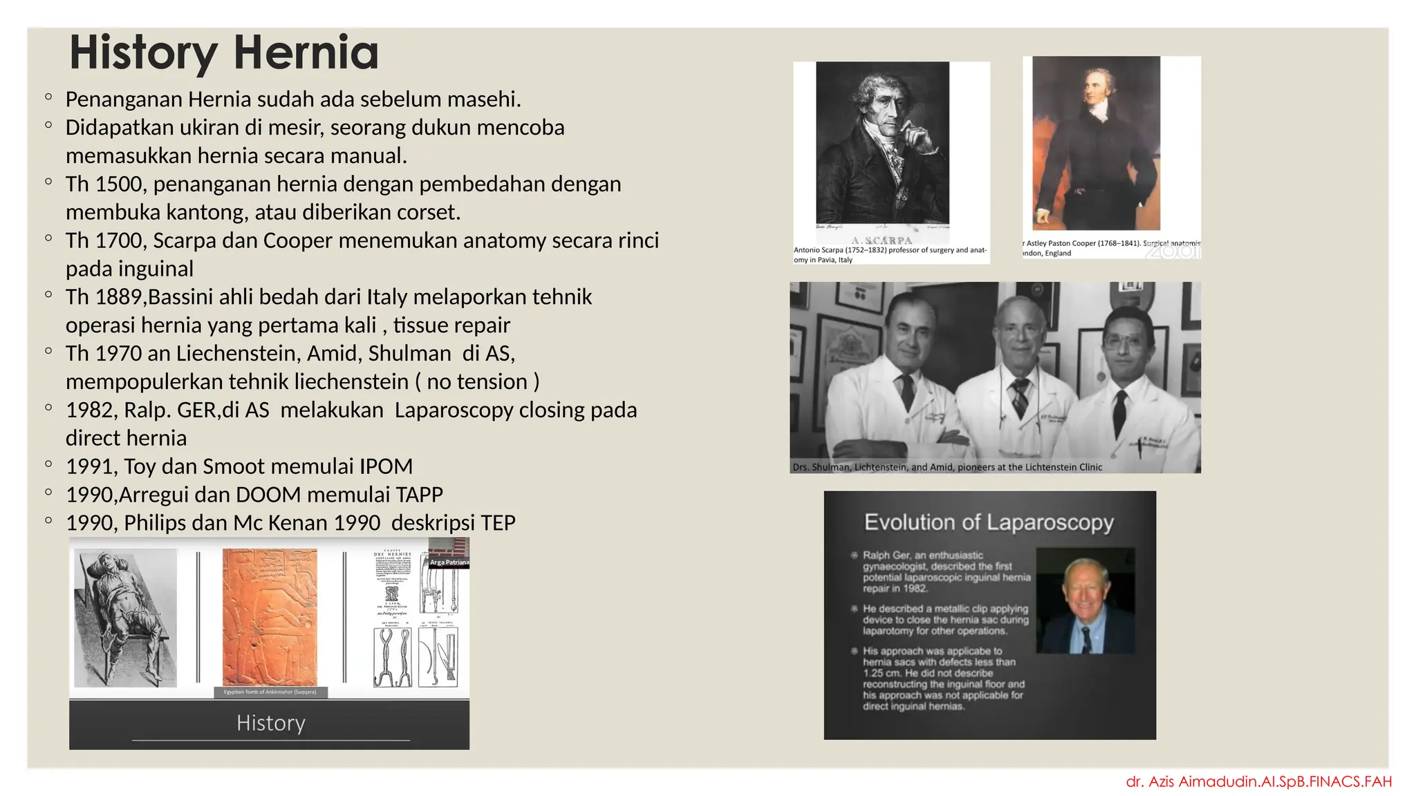 LAPAROSCOPY TAPP HERNIA inguinal ( tehnik operasi ) azis | PPTX