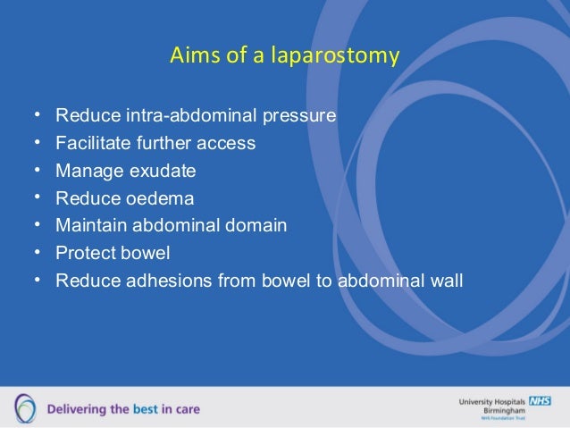 Laparostomy