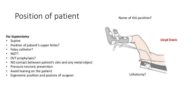 Laparotomy – opening and closing