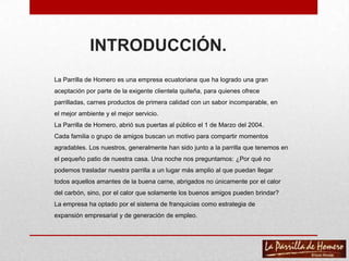La parrilla de homero | PPTX