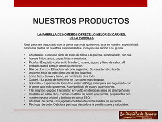 La parrilla de homero | PPTX