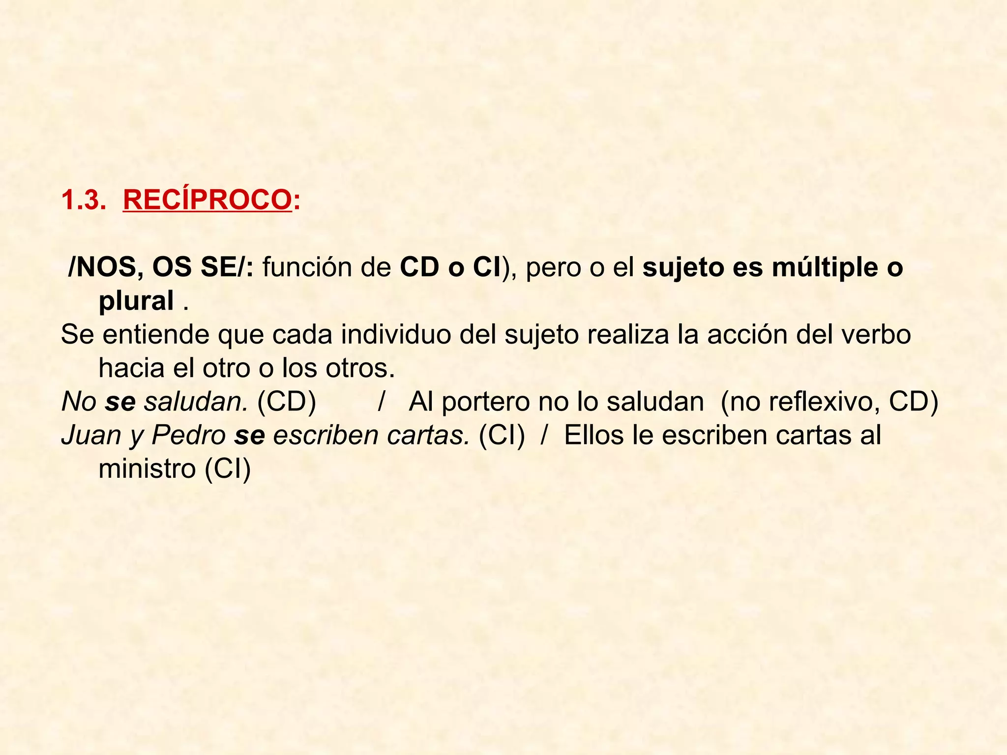 La Particula Se Power Point | PPT