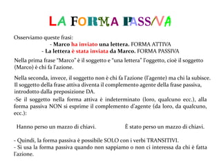 La forma passiva | ODP