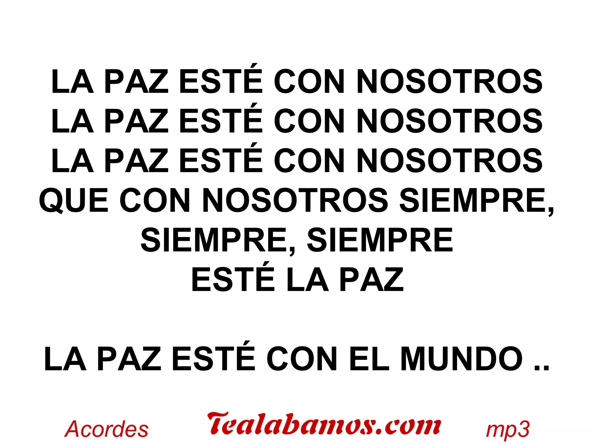 La paz este_con_nosotros | PPS