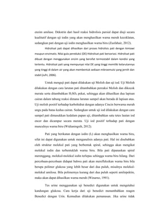 Laporan Biokimia ITP UNS SMT3 ISOLASI AMILUM DARI UBI KAYU DAN ...