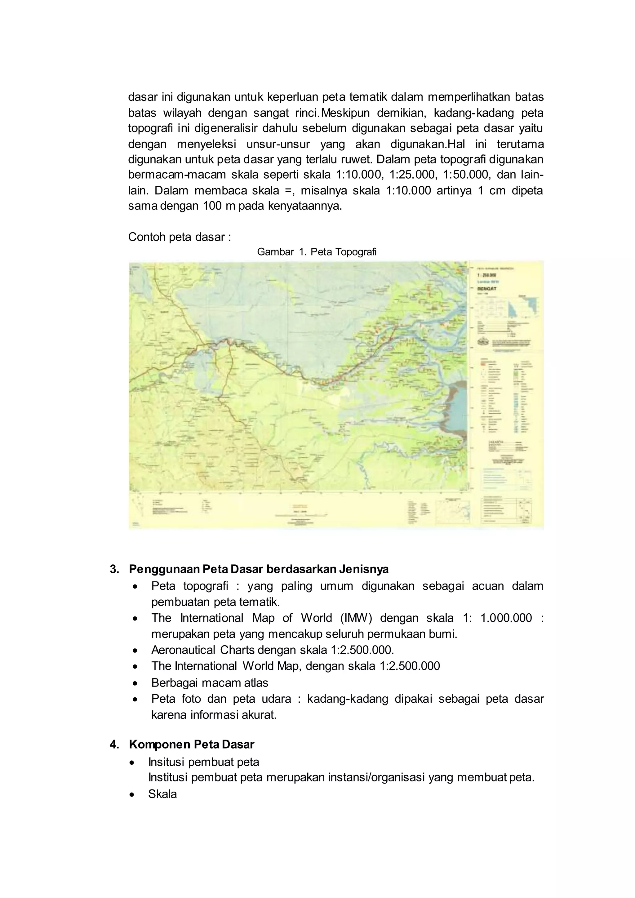 Laporan Interpretasi Ruang Peta Dasar | DOCX