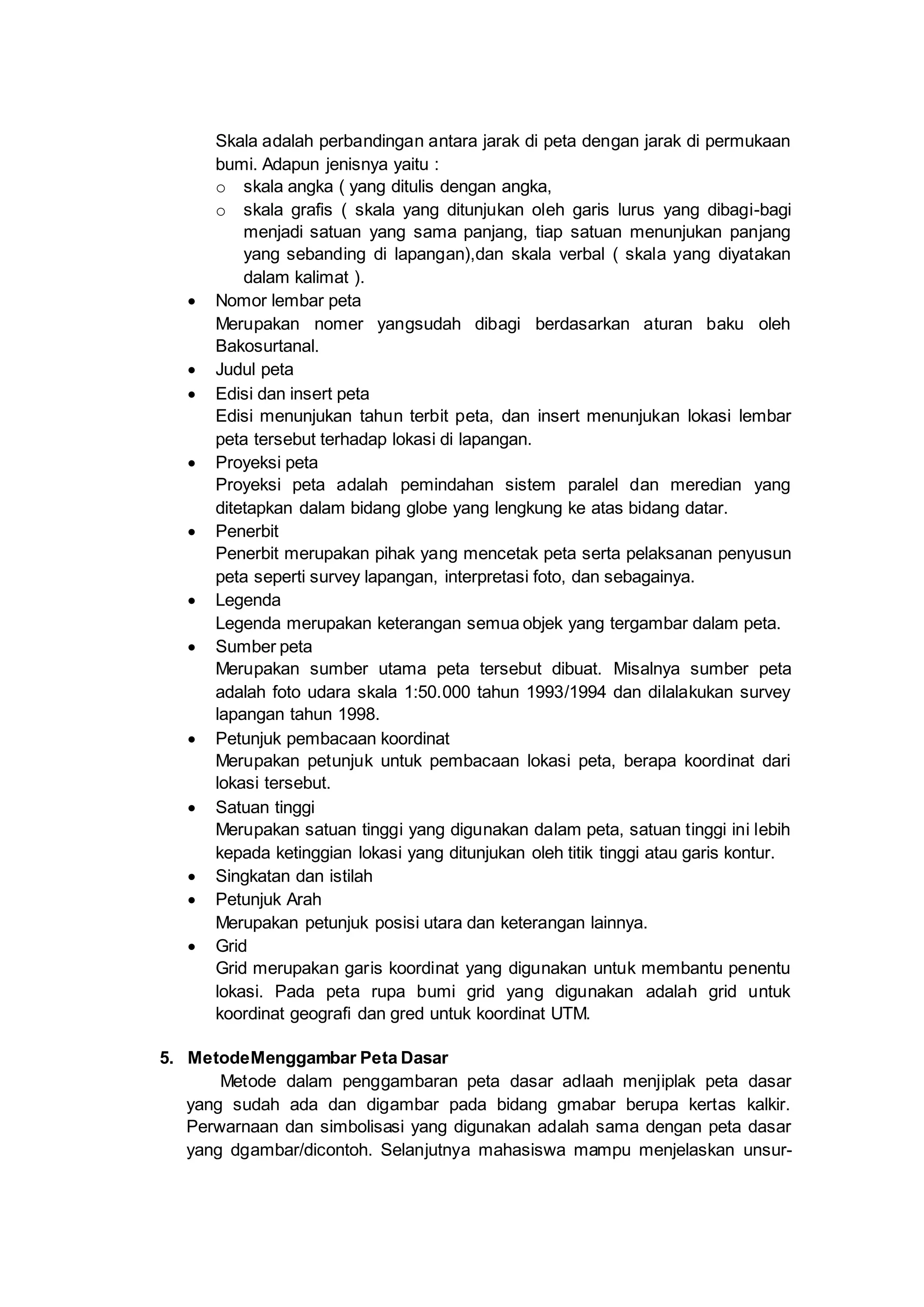 Laporan Interpretasi Ruang Peta Dasar | DOCX