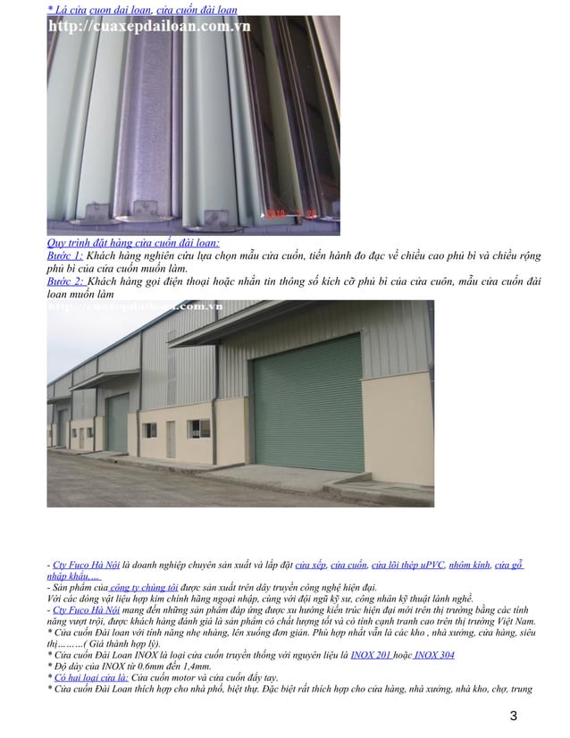 Lap dat cua cuon nha xuong | PDF