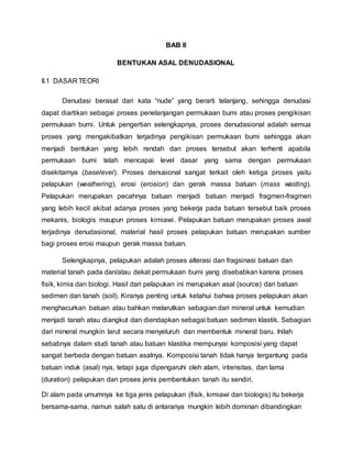 Laporan denudasional | DOCX