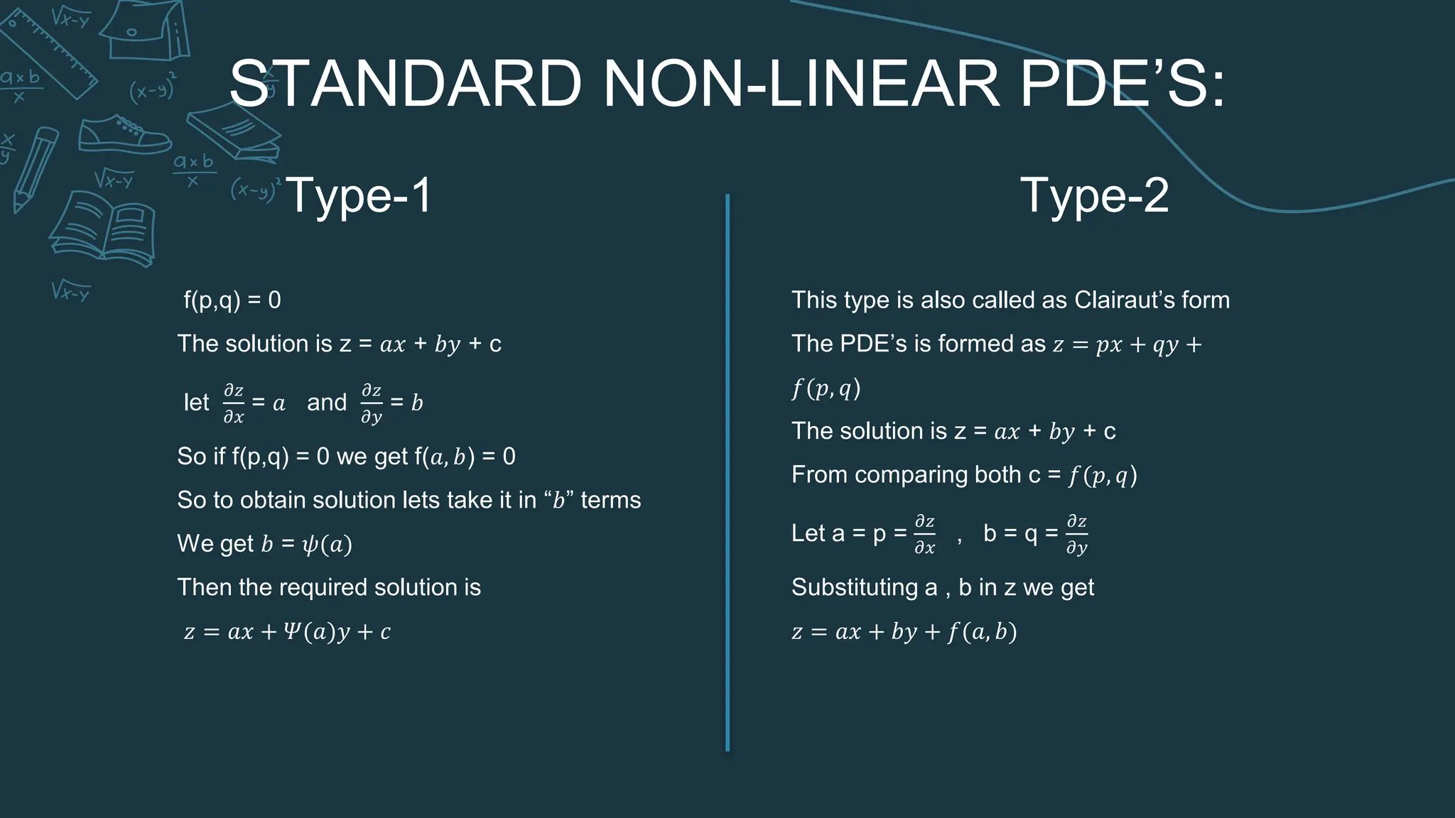 LAPDE ..PPT (STANDARD TYPES OF PDE).pptx