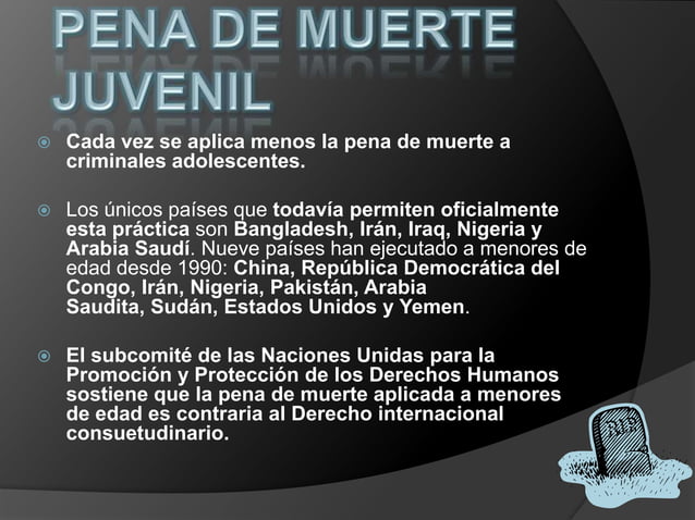 La Pena De Muerte | PPTX