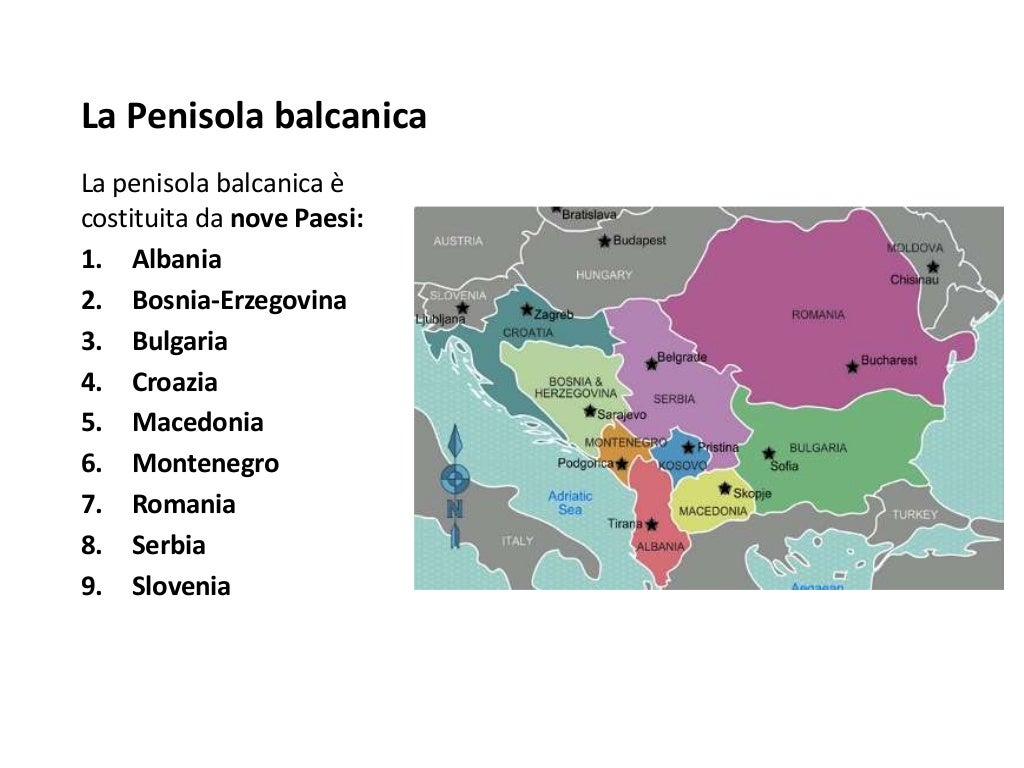 La penisola balcanica