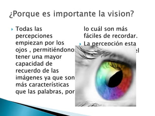 La percepción visual | PPTX