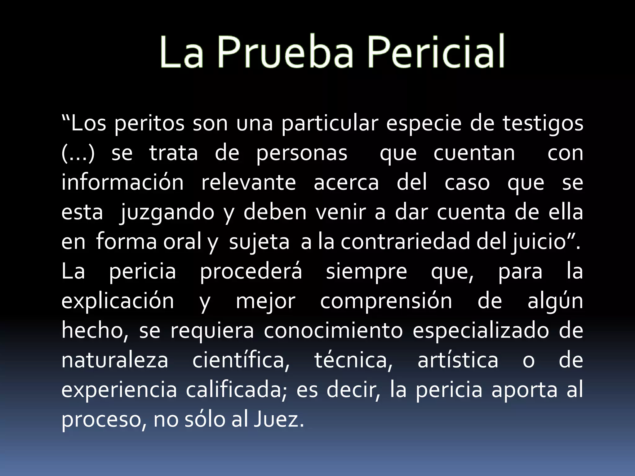 La pericia!! | PPT