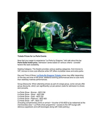 La Perle By Dragone with An Incredible Experience in Dubai.pdf