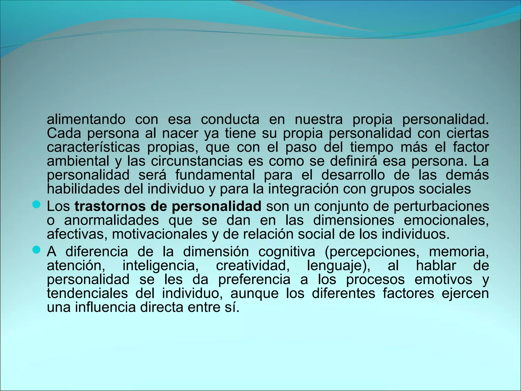La personalidad | PPT