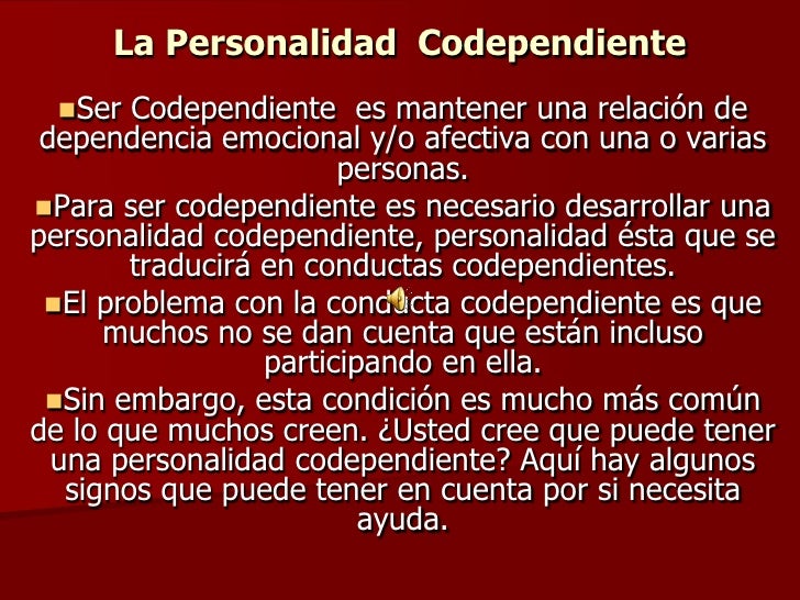 Codependencia Que Es
