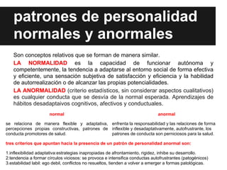 CAP. 01 NATURALEZA DE LA PERSONALIDAD según Millon "LA PERSONALIDAD Y ...