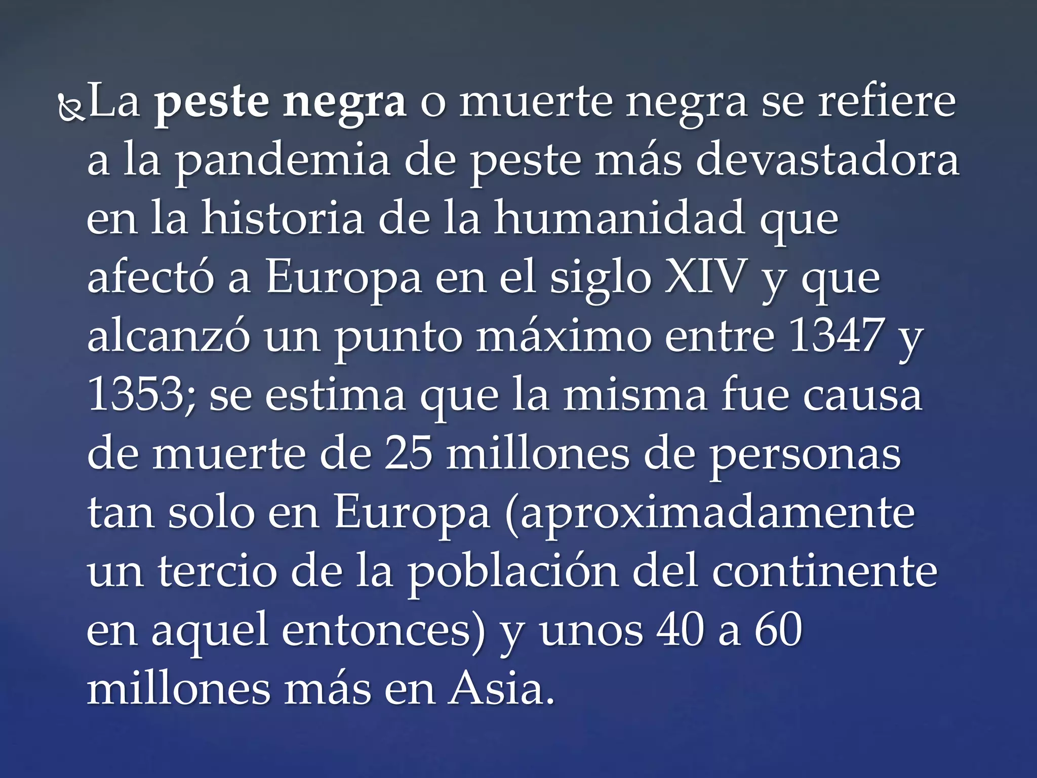 La peste negra | PPTX