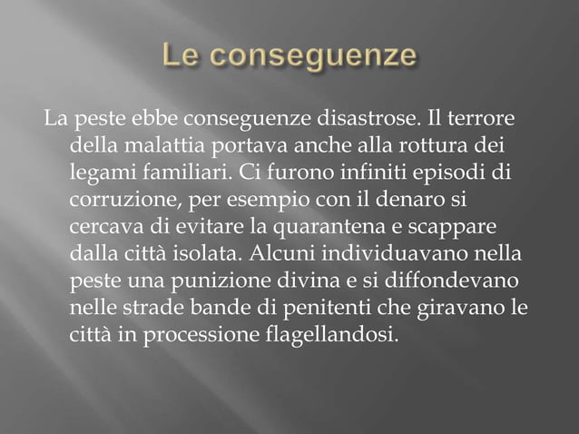 La peste (pres. storia) | PPTX | Infectious Diseases | Diseases and ...