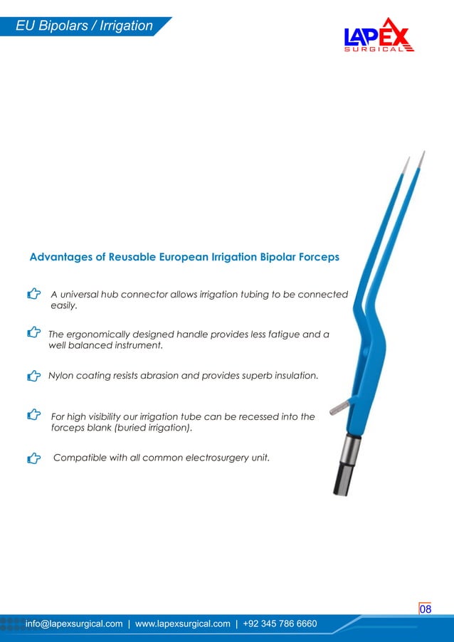 Lapex Surgical: Advanced Electrosurgical Instruments Catalog 2025 | PDF