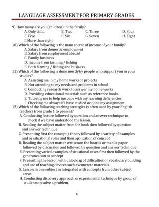 K to 12 Grade 3 LAPG DRY RUN - 1 with EDQ | PDF