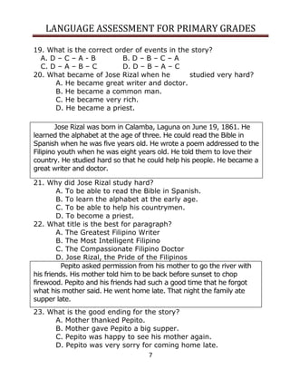 K to 12 Grade 3 LAPG DRY RUN - 1 with EDQ | PDF