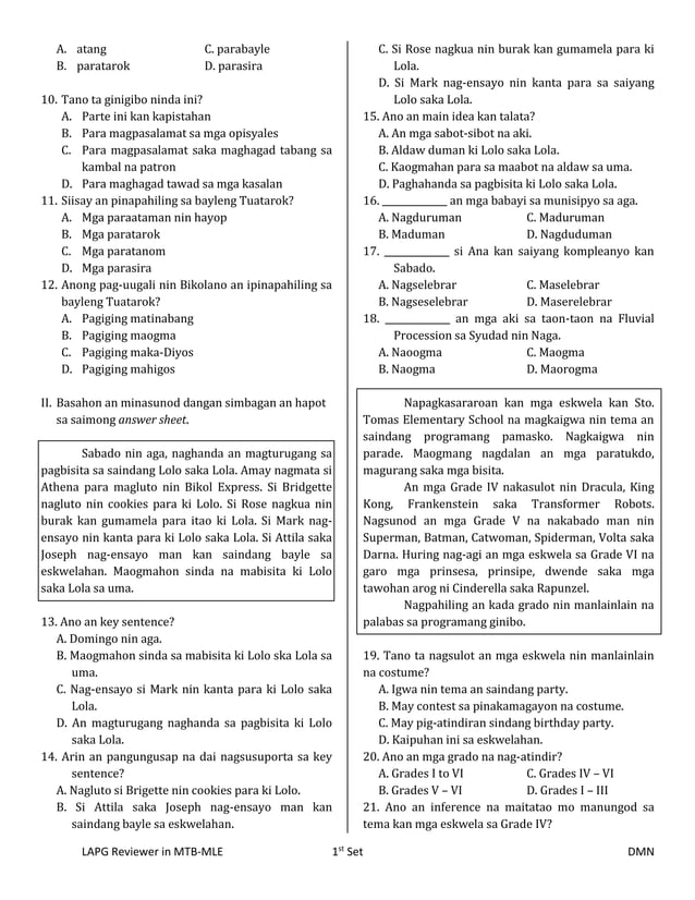 Lapg reviewer in mtb | DOCX