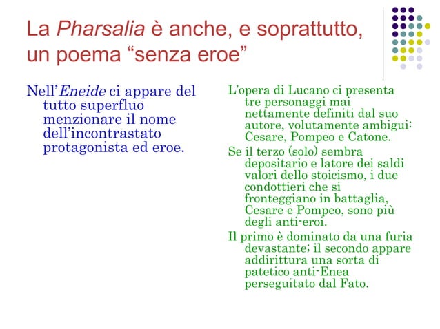 La pharsalia di lucano | PPT