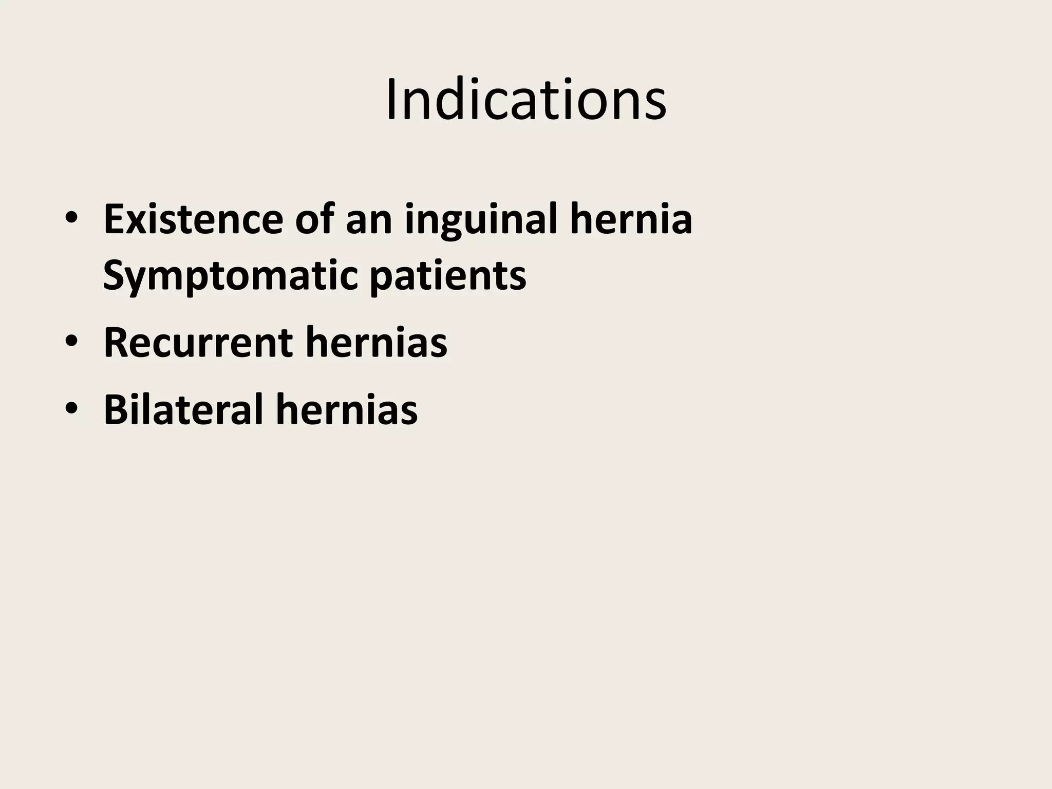 Laparoscopic inguinal hernia repair (TAPP) | PPTX