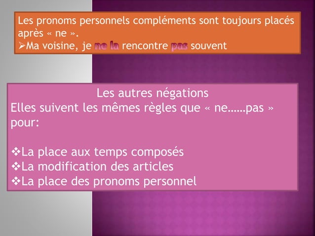 La phrase négative d ii la phrase interrogative I | PPTX