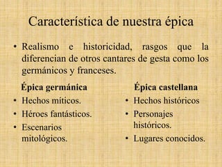 La épica medieval | PPTX