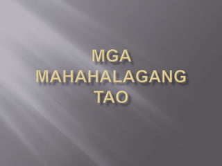 Mga mahahalagang tao sa asya | PPTX