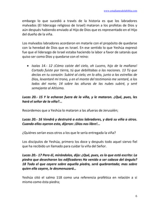 Lucas 20 Yeshúa, la piedra del ángulo | PDF