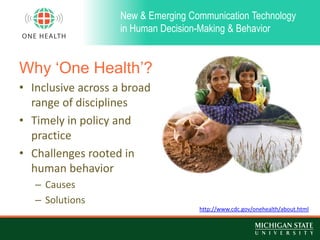 Emerging Communication Media and One Health: Reporting An Initial ...