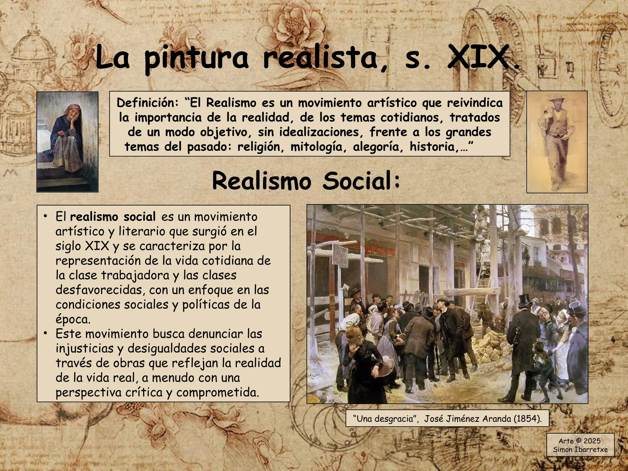 La Pintura Realista, s. XIX. Realismo Social. | PPT