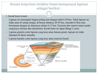 Lapisan bumi | PPTX