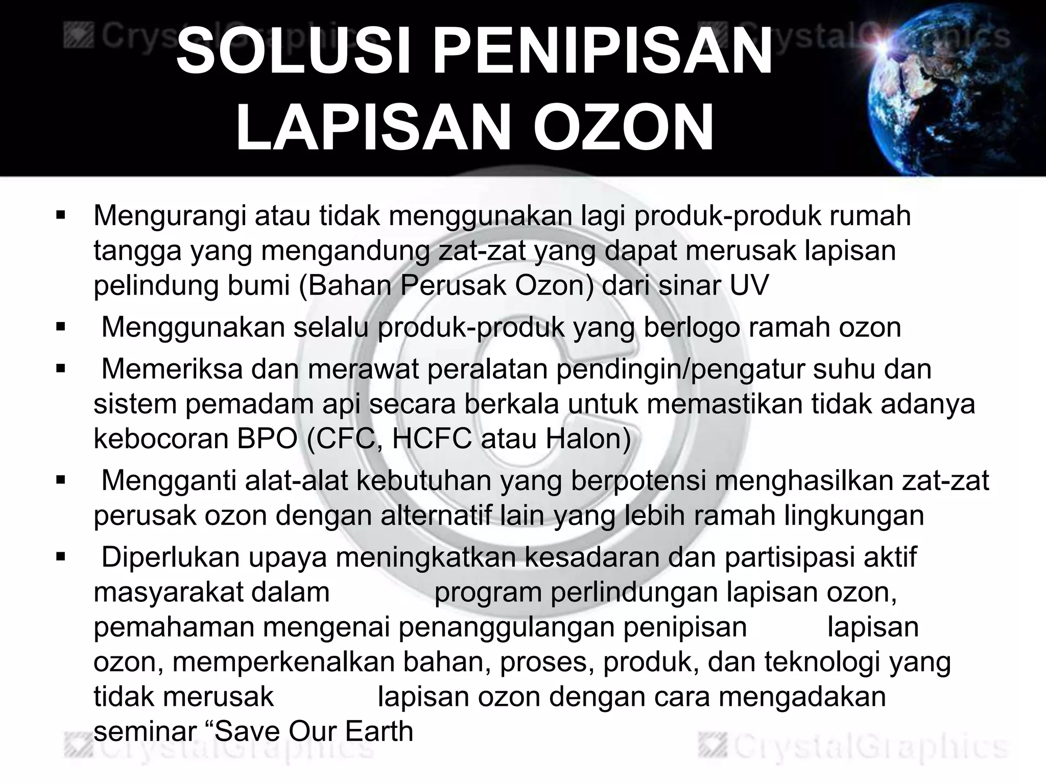 Lapisan ozon yana | PPT